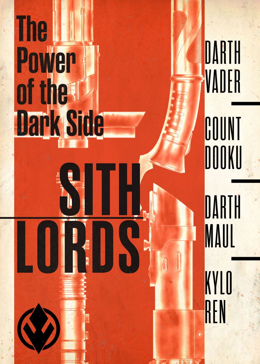 'Power of the Dark Side' Poster, picture, metal print, paint by Star ...