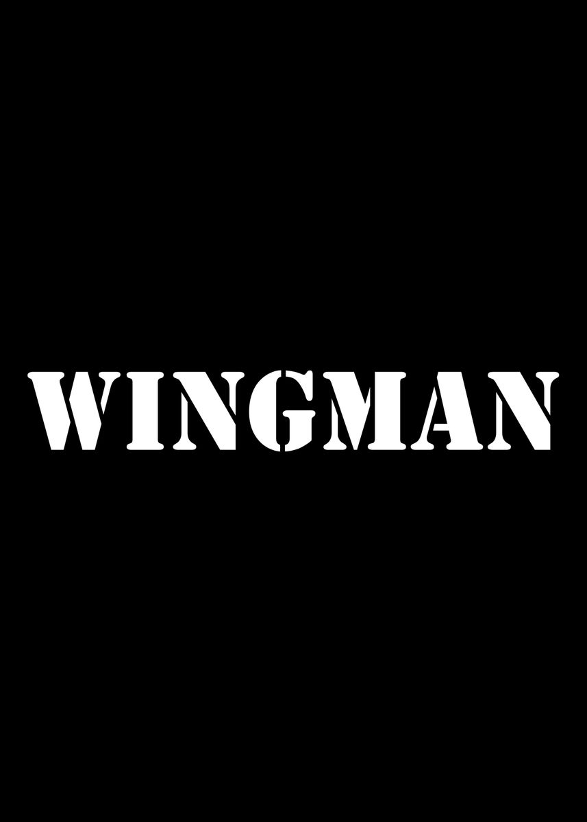 'WingMan' Poster, picture, metal print, paint by Human Shadow | Displate