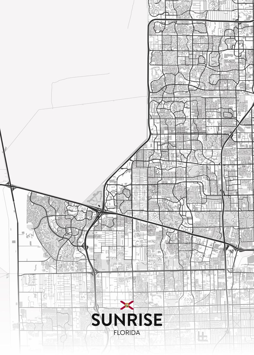 'Sunrise FL' Poster by IMR Designs | Displate