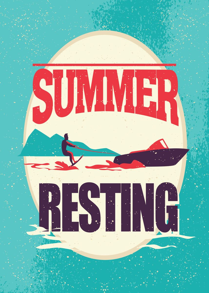 'resting summer' Poster, picture, metal print, paint by Lunaxys Artwork ...