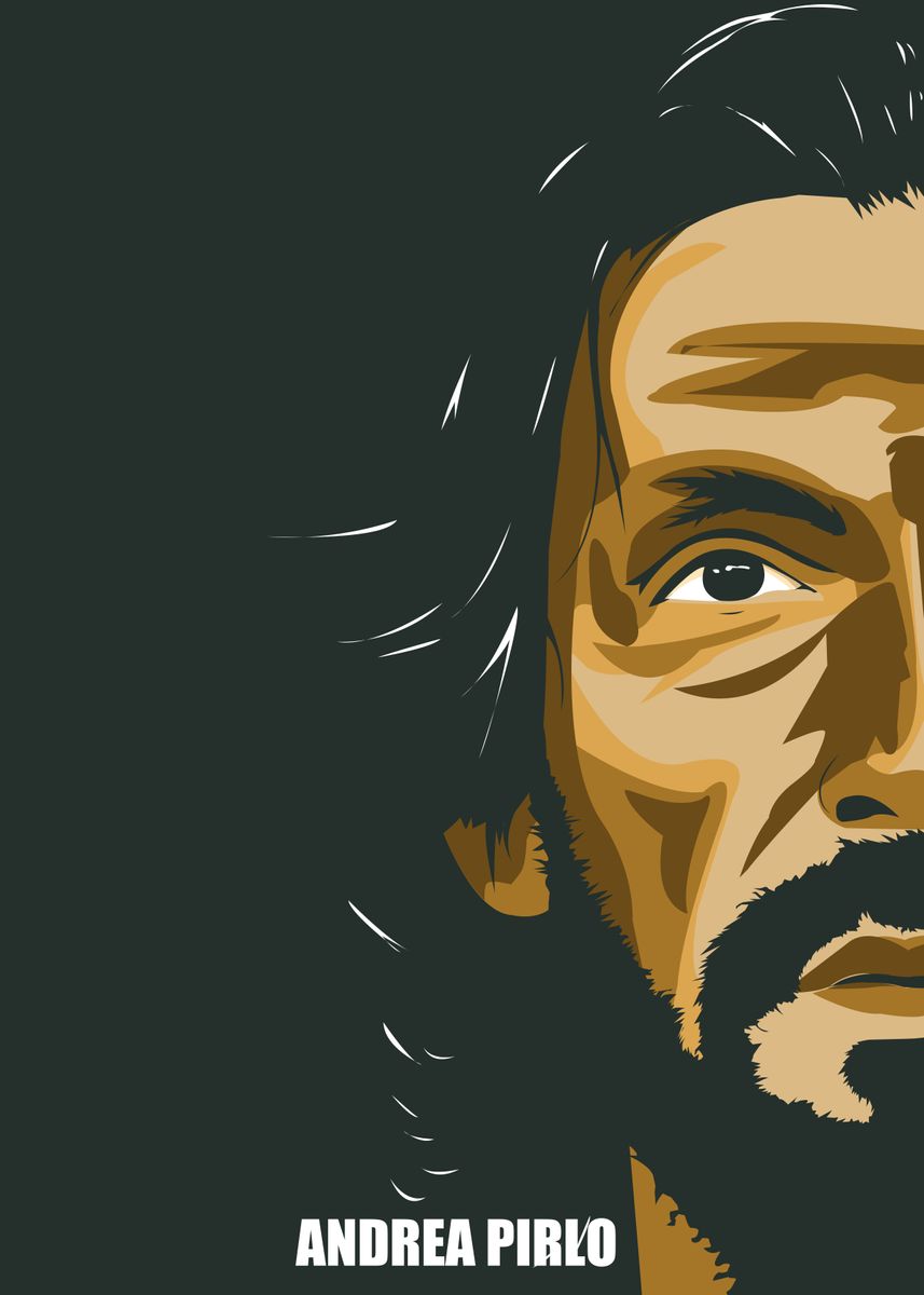 'andrea pirlo poster' Poster by INSPIRE COLLECTION | Displate