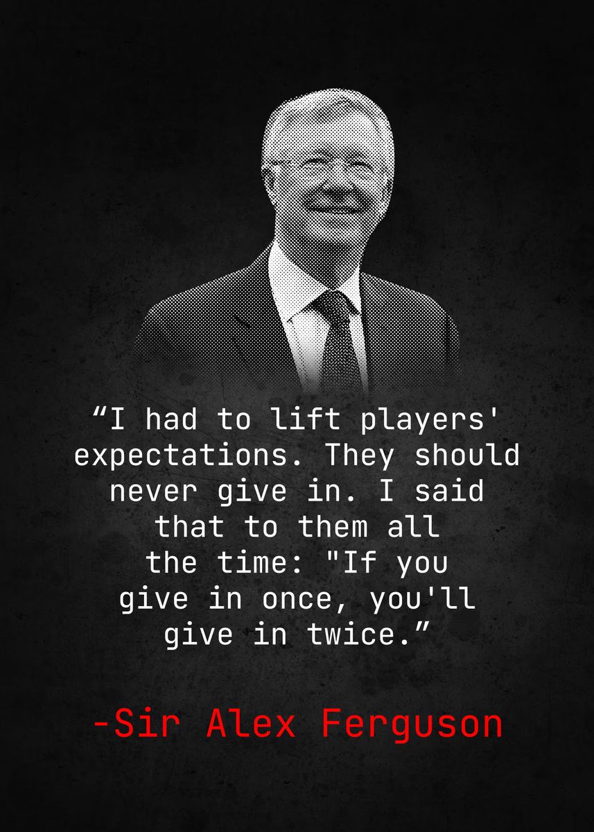 'Sir Alex Ferguson' Poster, picture, metal print, paint by cutting ...