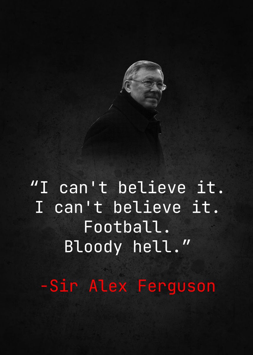 'Sir Alex Ferguson' Poster by cutting | Displate