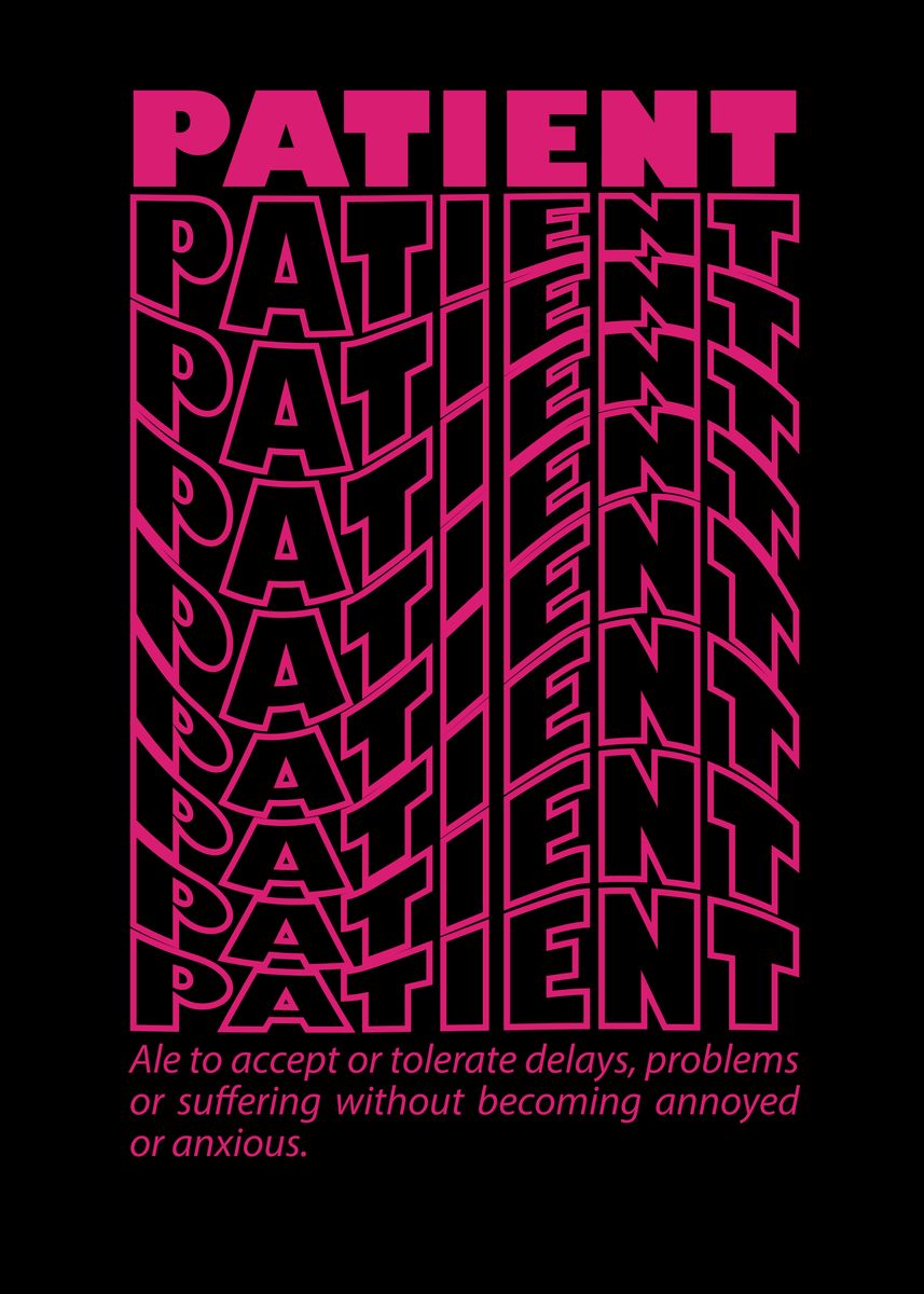 'Patient' Poster, picture, metal print, paint by Ignite Colour | Displate