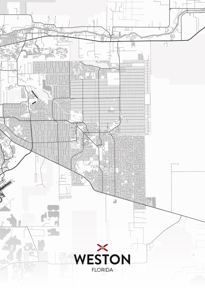 'Weston FL' Poster by IMR Designs | Displate