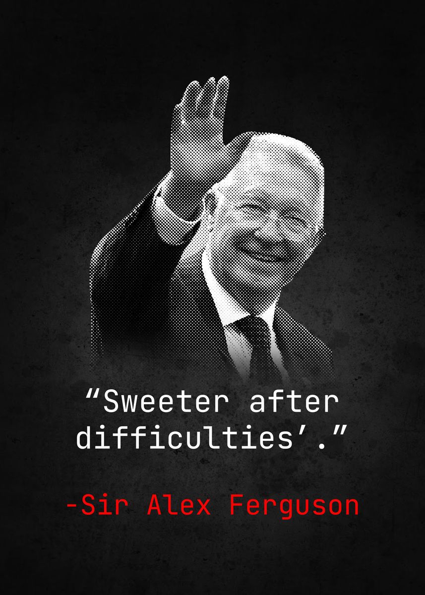 'Sir Alex Ferguson' Poster, picture, metal print, paint by cutting ...
