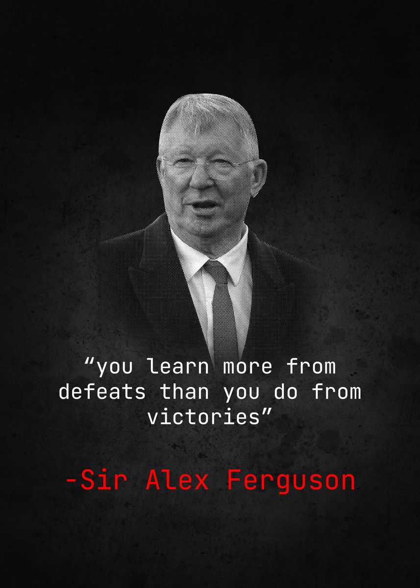 'Sir Alex Ferguson' Poster, picture, metal print, paint by cutting ...