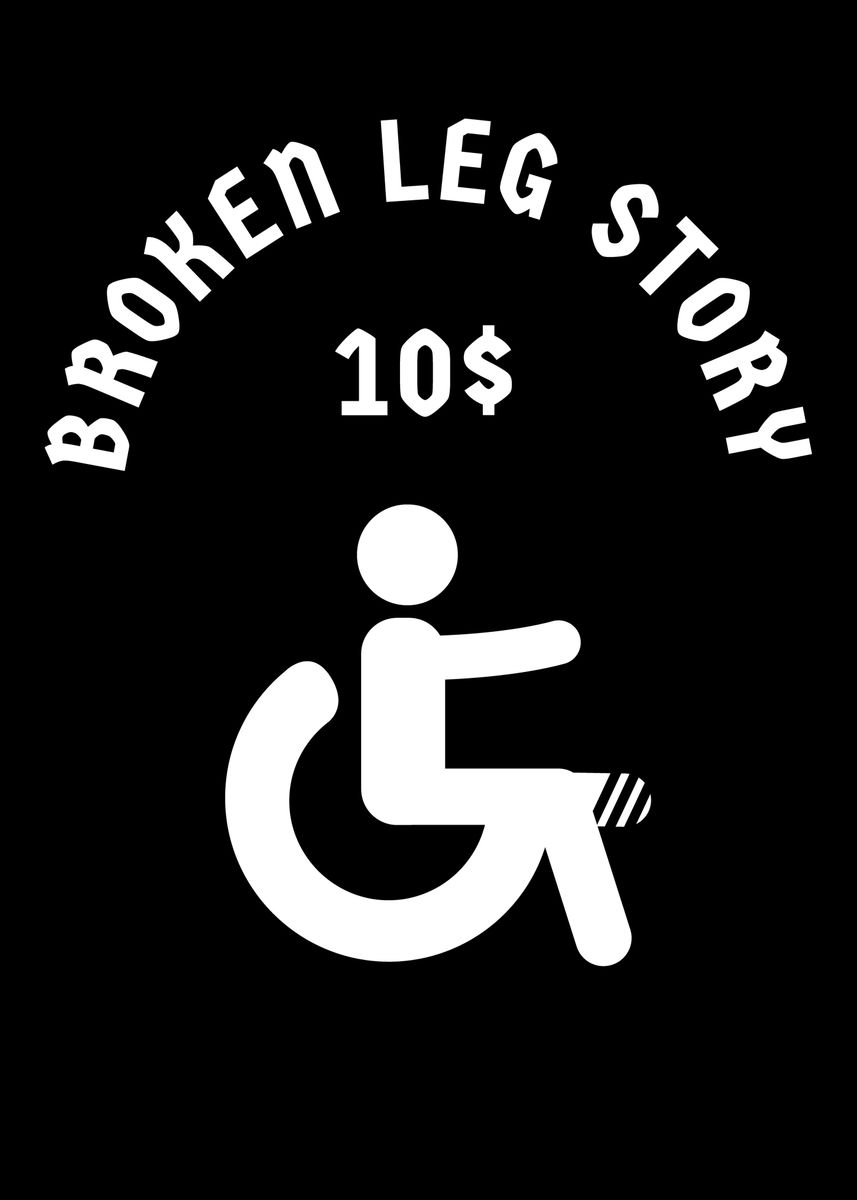 'Broken Leg Story 10 I' Poster, picture, metal print, paint by ...