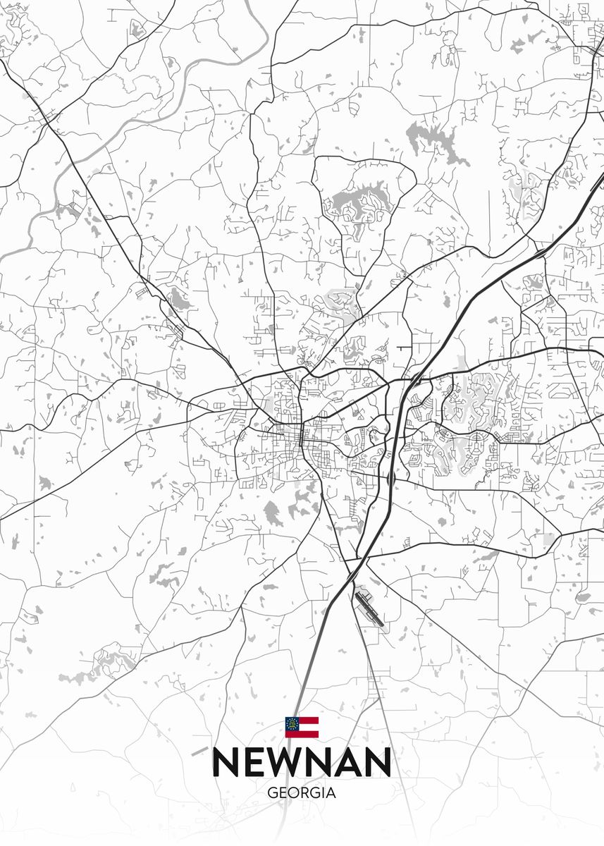 'Newnan GA' Poster by IMR Designs | Displate