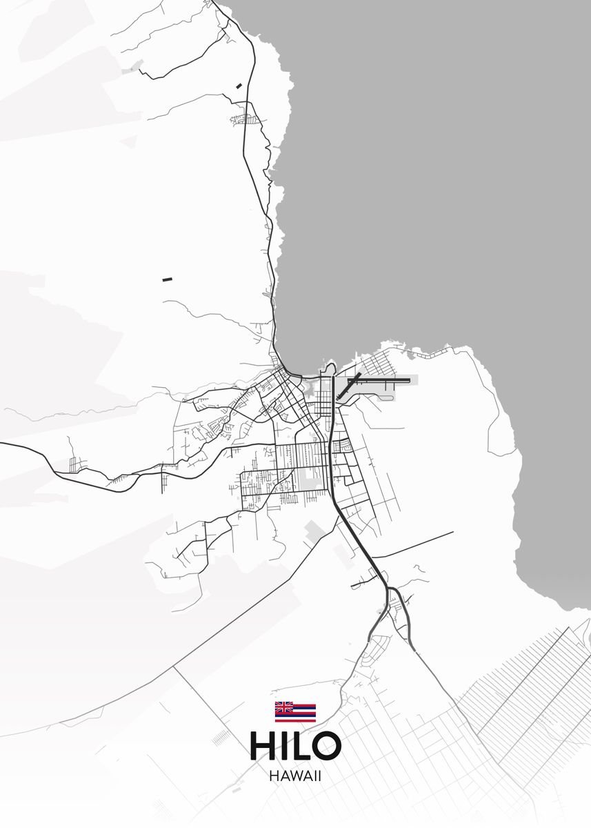 'Hilo HI' Poster, picture, metal print, paint by IMR Designs | Displate