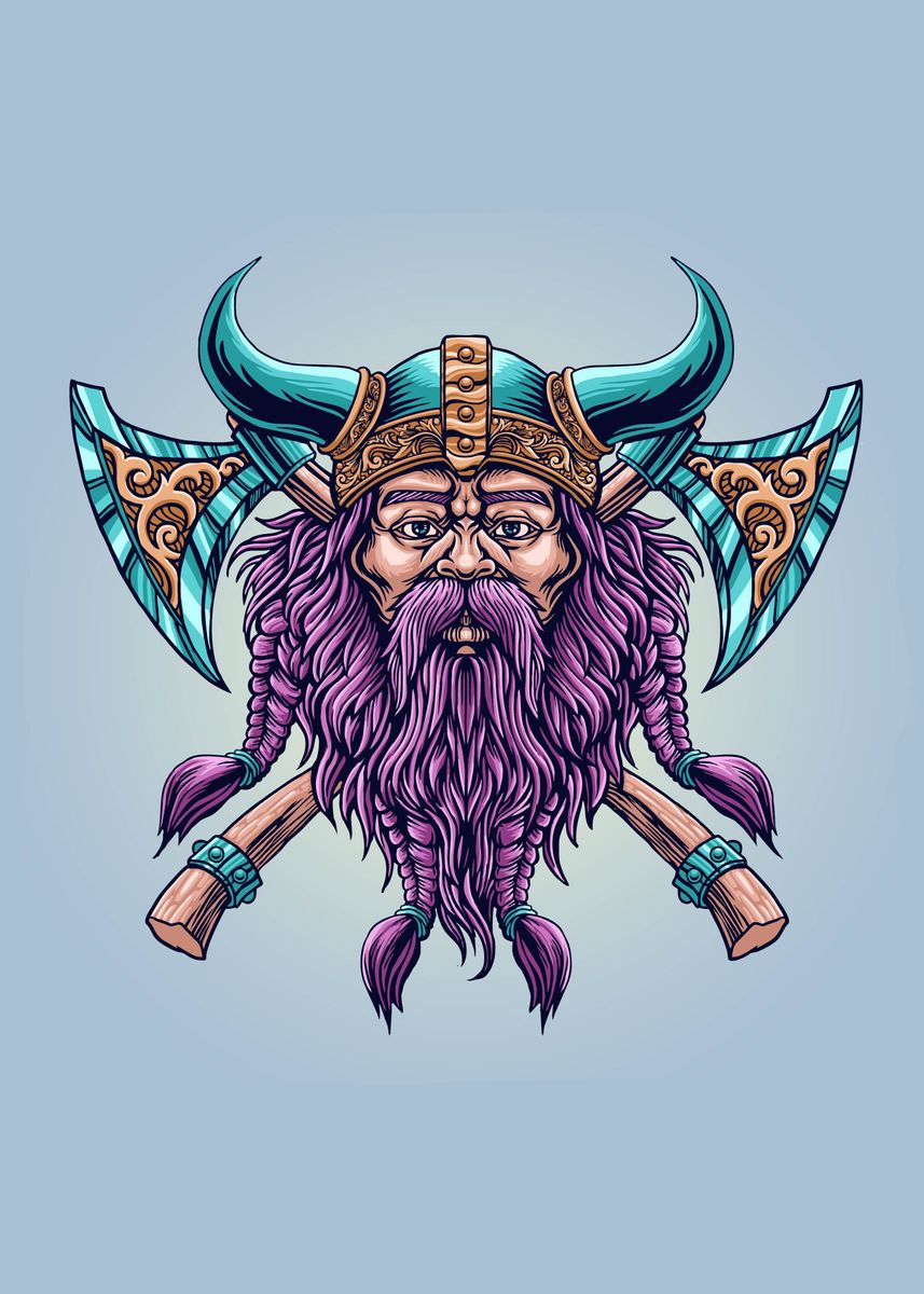 'Viking' Poster by Love Repeat | Displate