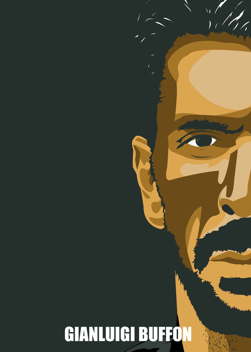 'gianluigi buffon vektor' Poster, picture, metal print, paint by ...