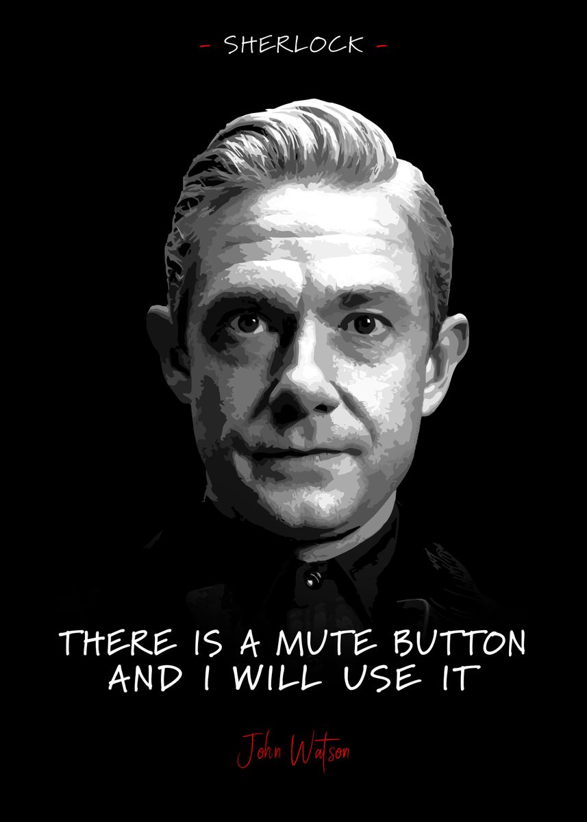 'John Watson' Poster, picture, metal print, paint by DesignerMind ...