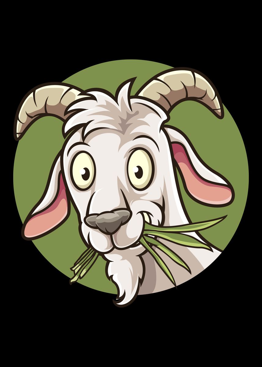 'Goat' Poster, picture, metal print, paint by John DonJoe | Displate