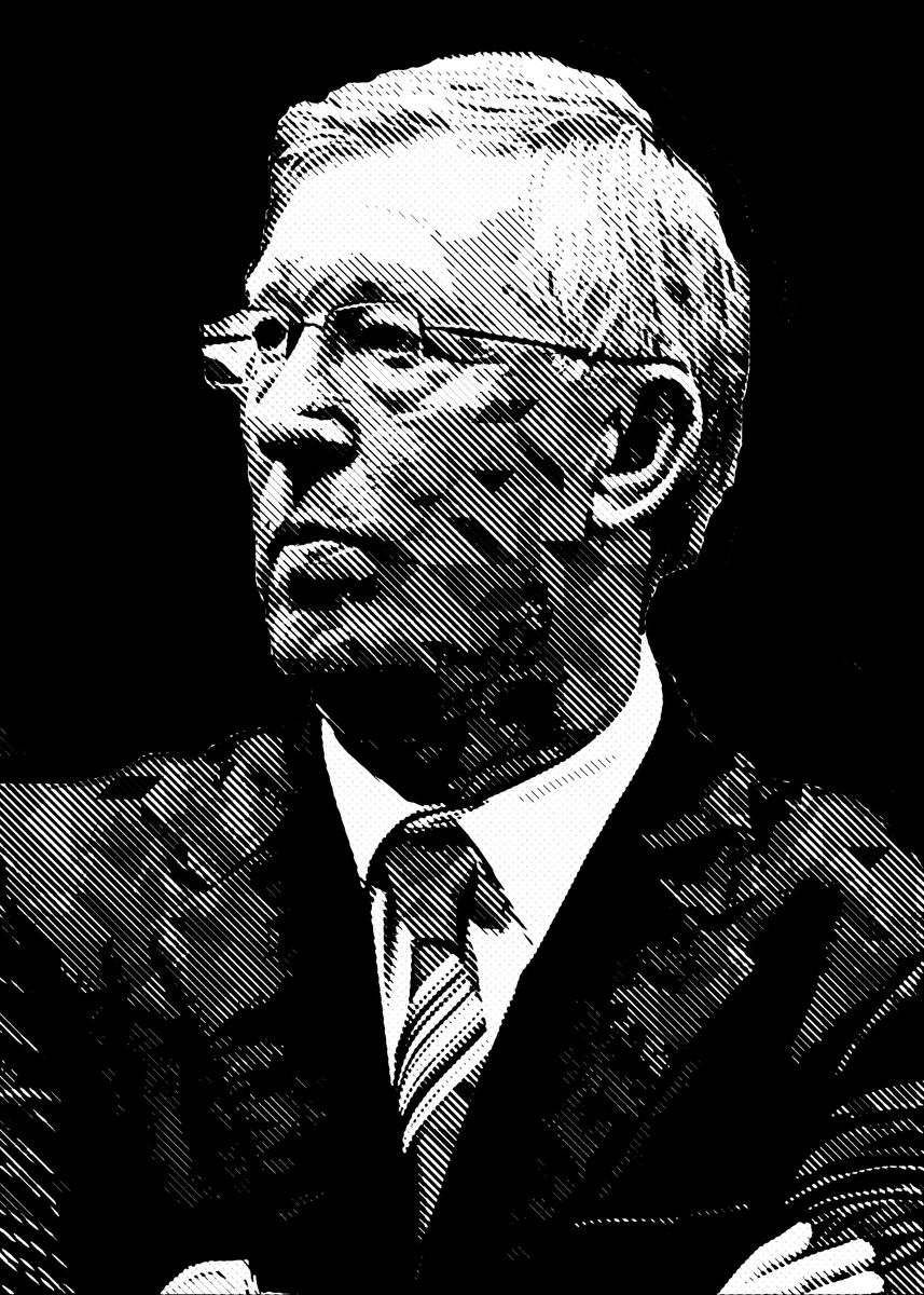 'sir alex ferguson' Poster, picture, metal print, paint by Blood ...