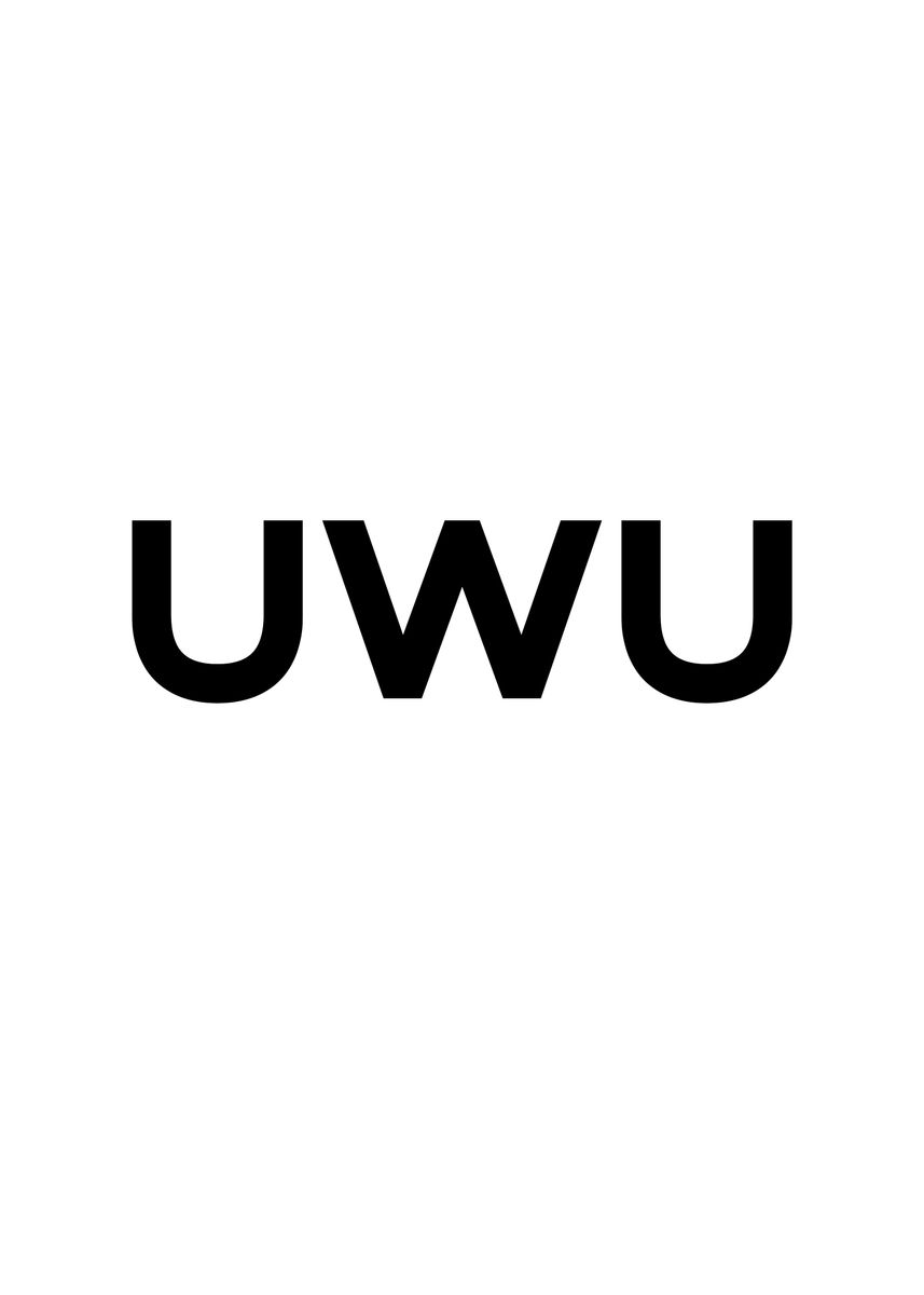 'uwu uwu uwu uwu ' Poster, picture, metal print, paint by haemo | Displate