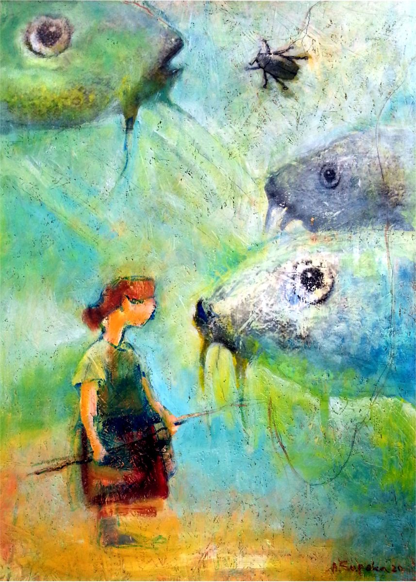 'ryba fish' Poster, picture, metal print, paint by arvydas sapoka ...