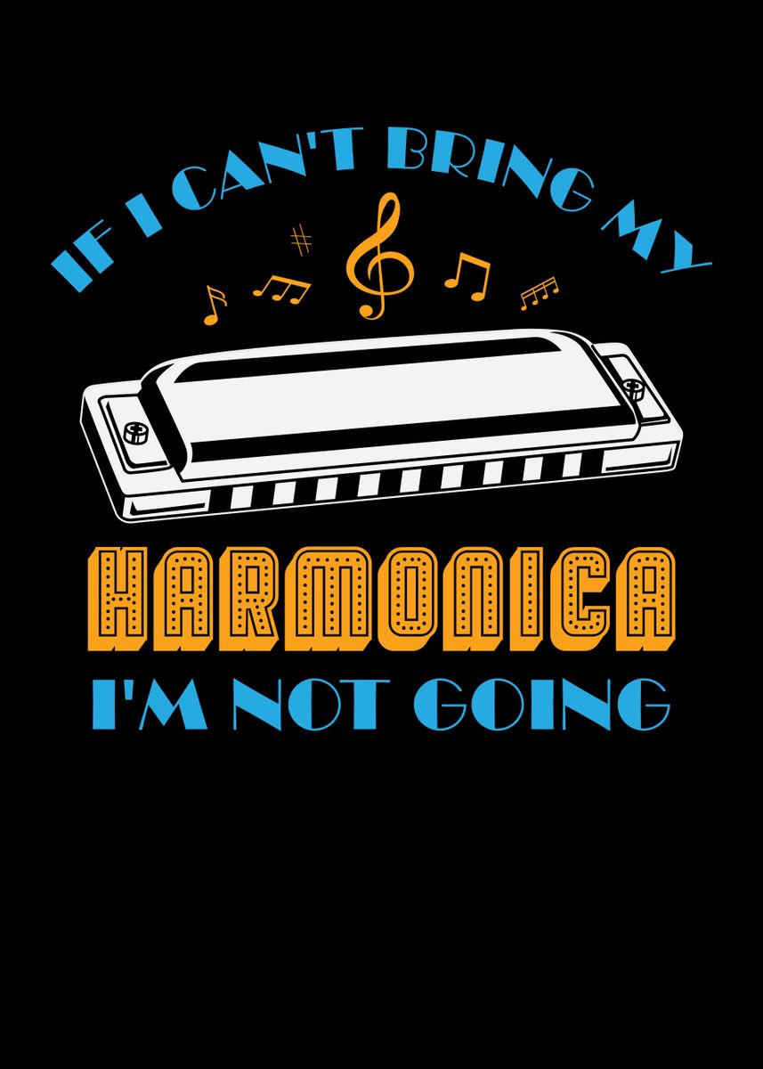 'My Harmonica' Poster, picture, metal print, paint by Shiva121 | Displate