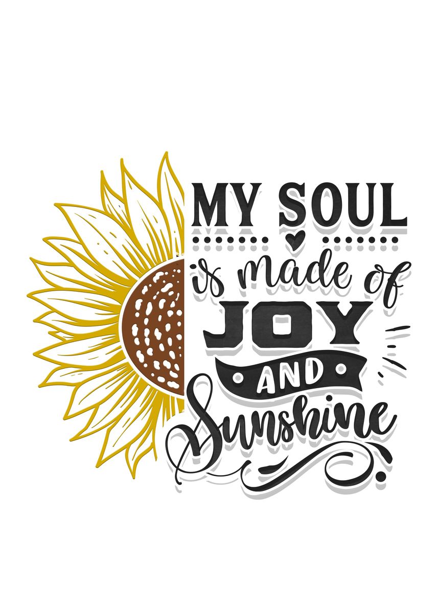 'Joy and Sunshine' Poster, picture, metal print, paint by Juliana RW ...