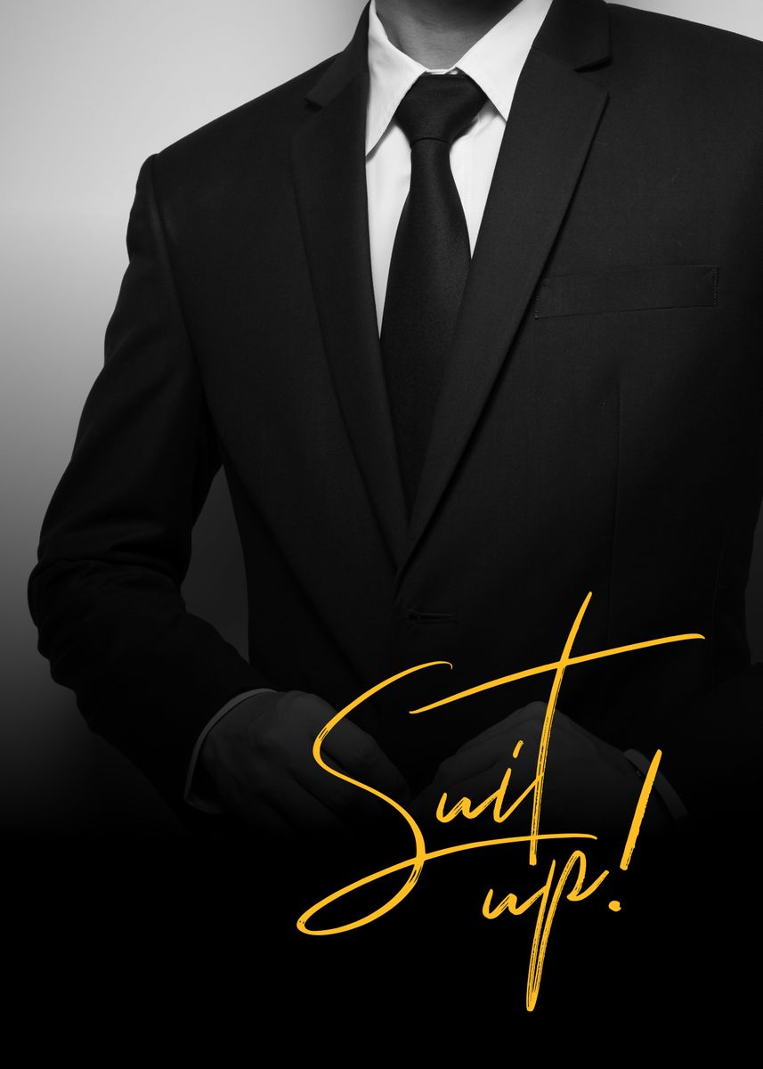 'Suit Up' Poster, picture, metal print, paint by Human Shadow | Displate