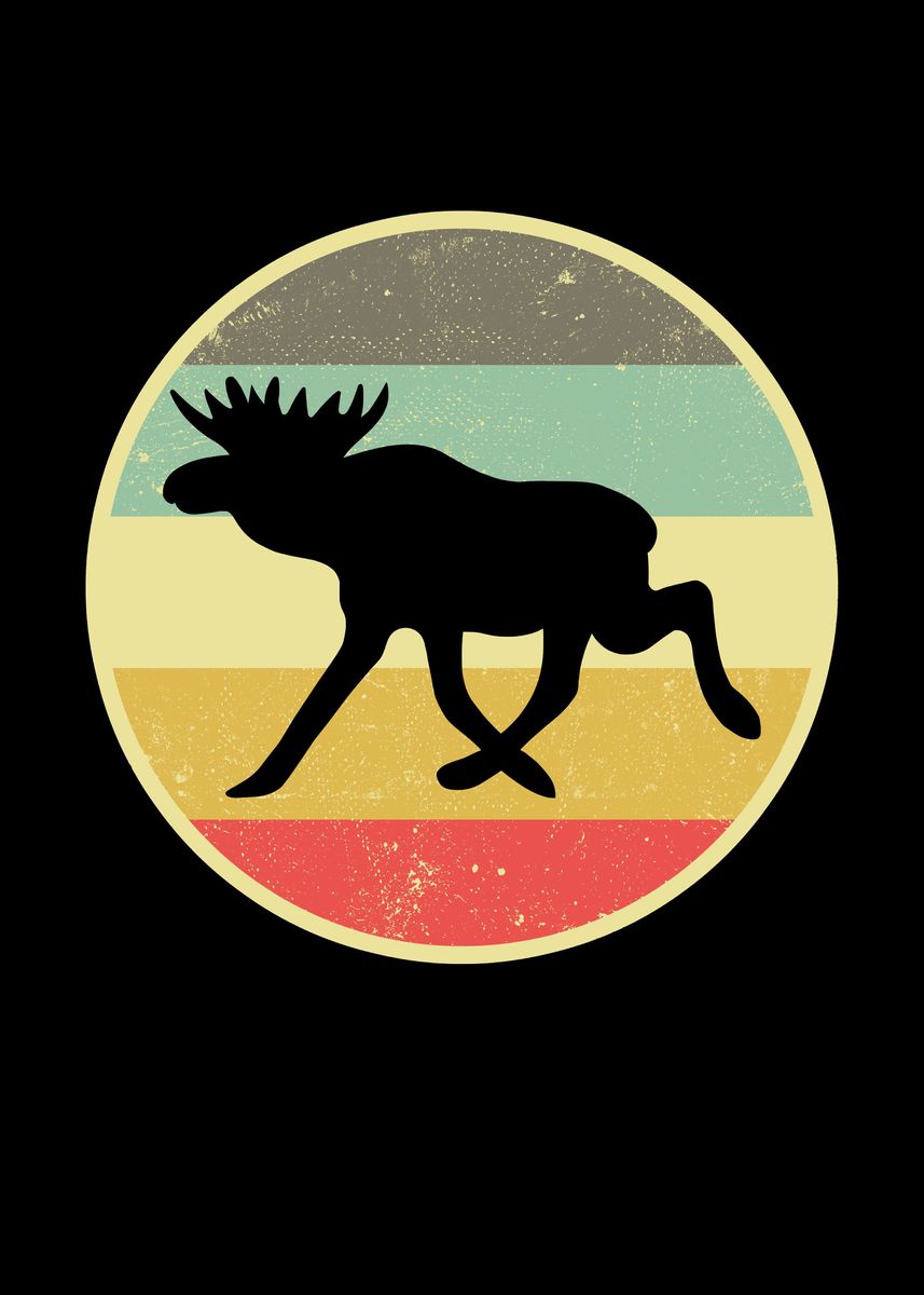 'Sweden Moose Flag' Poster by to42 | Displate