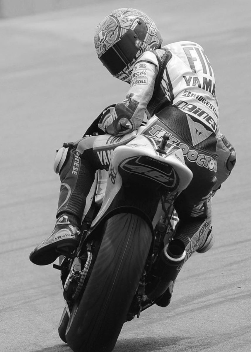 'V Rossi back' Poster, picture, metal print, paint by Pink Creative ...