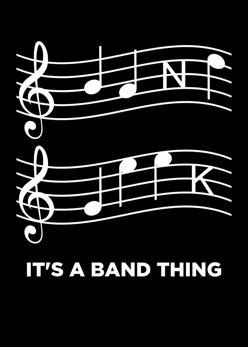 'Its A Band Thing' Poster, picture, metal print, paint by Shiva121 ...