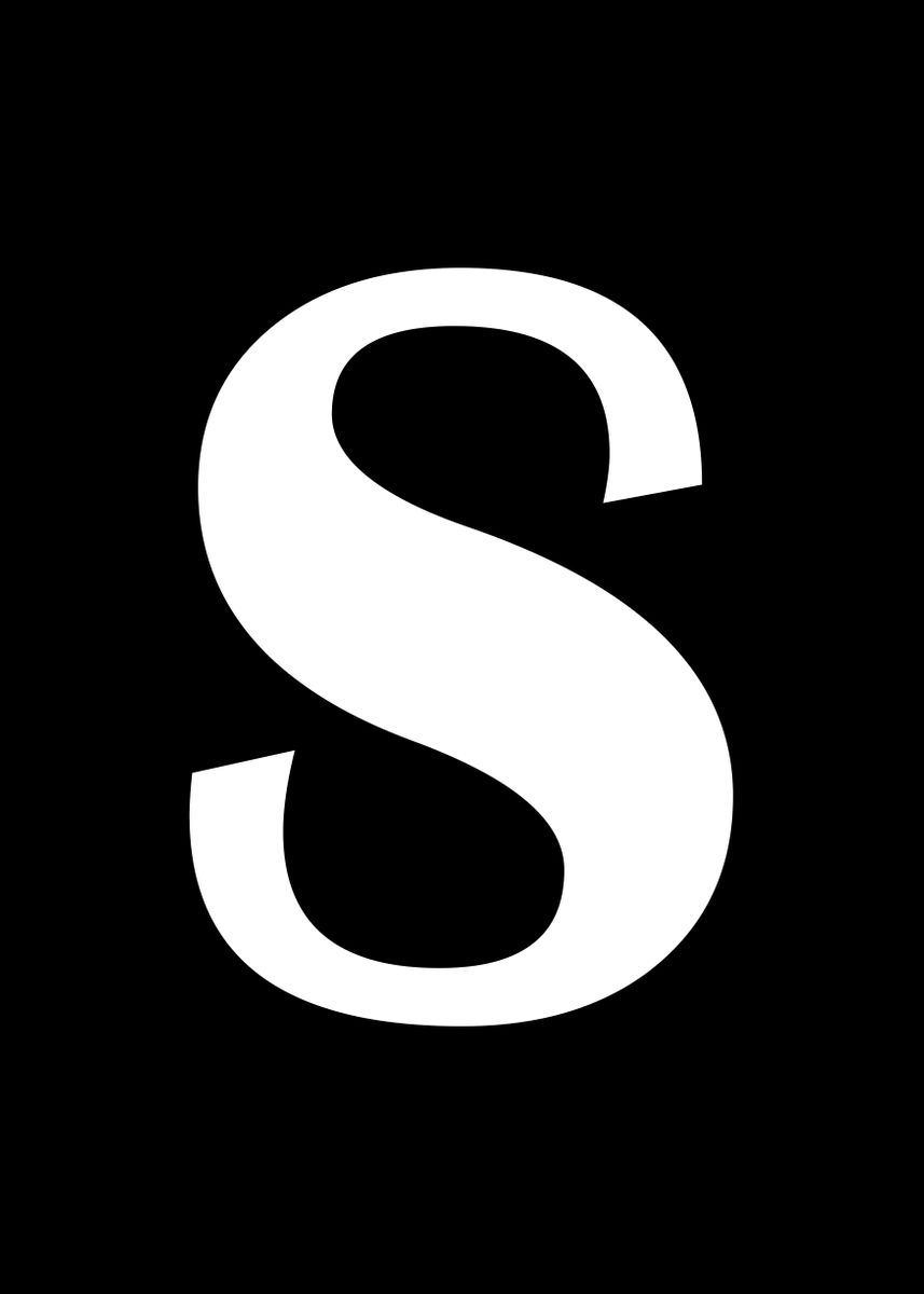 'Alphabet letter S' Poster by Leviosa Workshop | Displate
