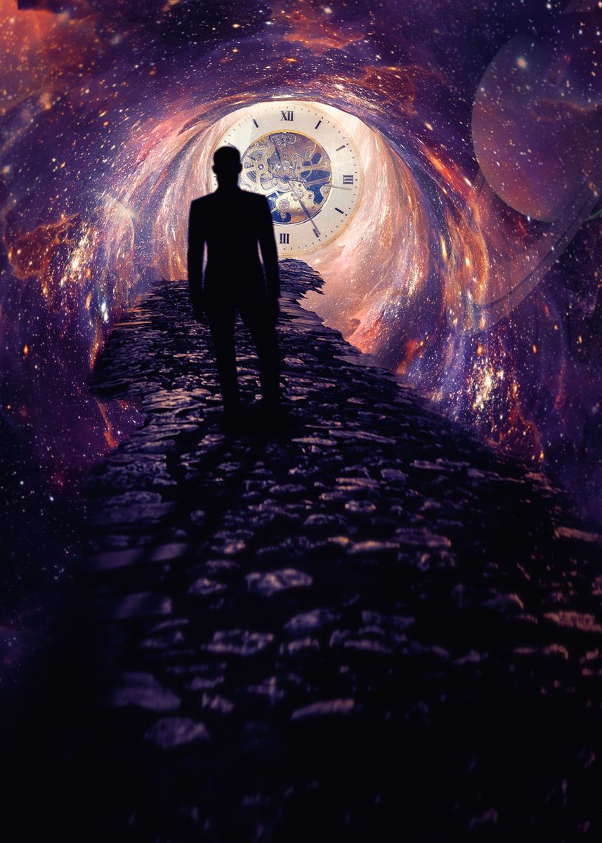 'Time is all we have' Poster, picture, metal print, paint by Tapu Vlad ...