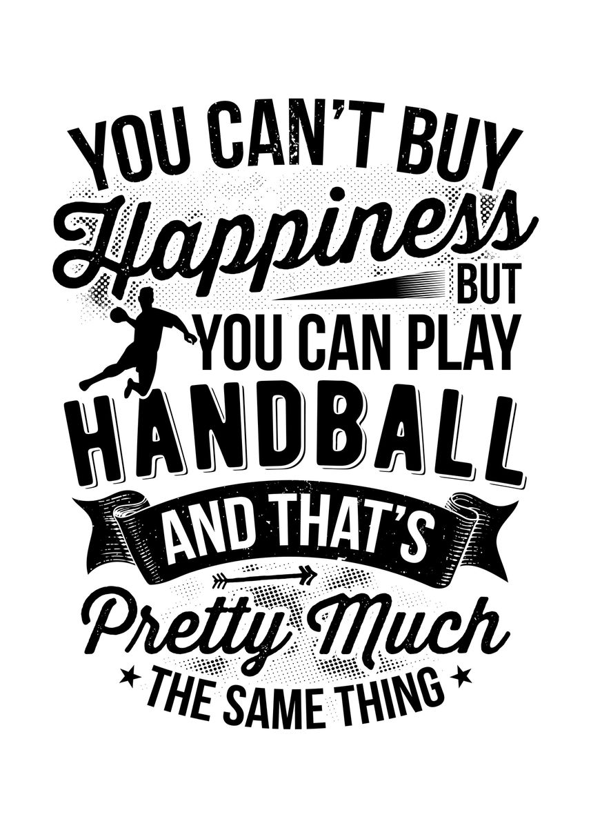 'Handball Player Gift' Poster by TW Design | Displate