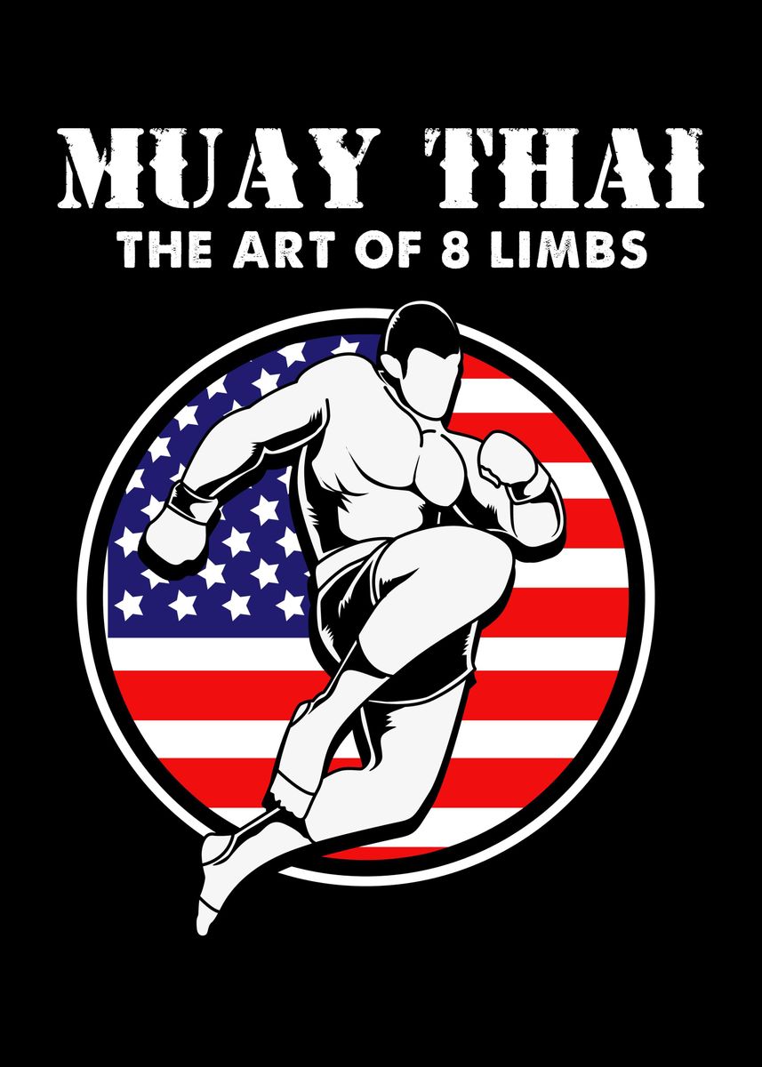 'Muay Thai' Poster, picture, metal print, paint by FunnyGifts | Displate