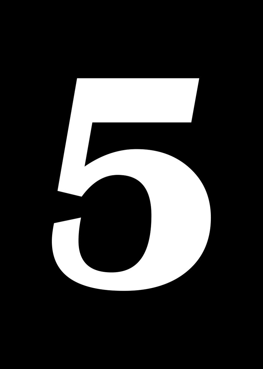 'Number 5' Poster by Leviosa Workshop | Displate