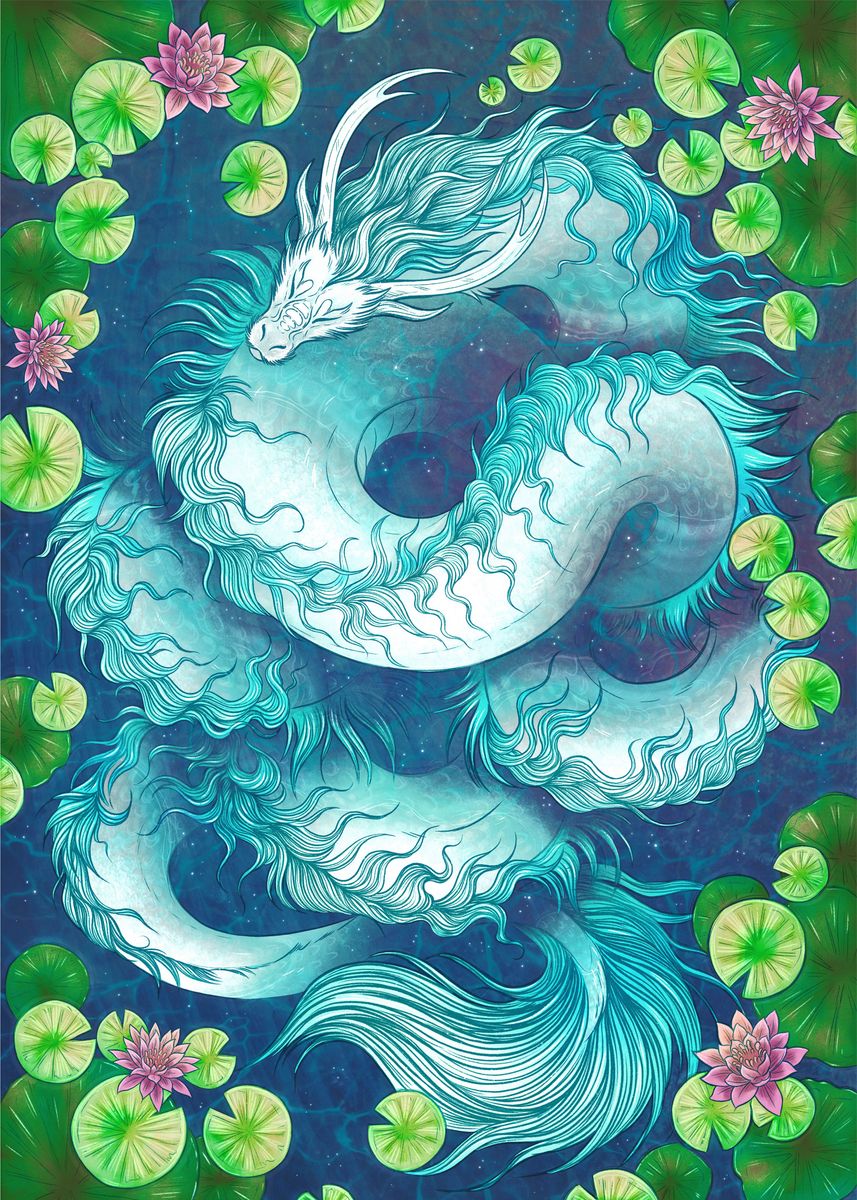 'Tranquillity ' Poster, picture, metal print, paint by Rowynn Ellis ...