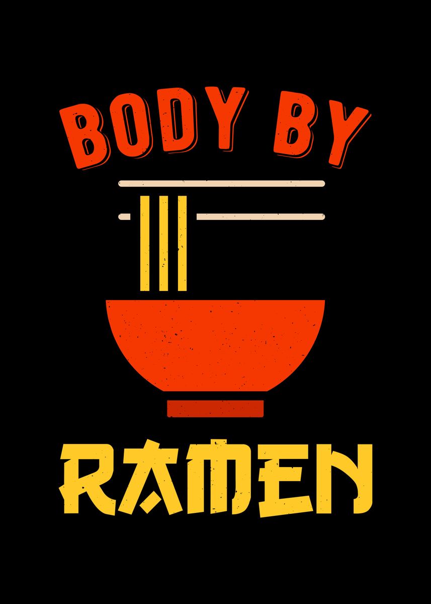 'Ramen Lover Quote' Poster, picture, metal print, paint by Visualz ...
