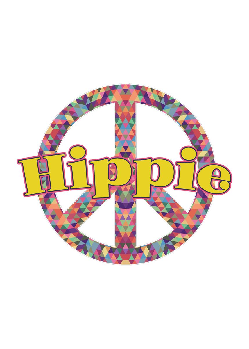 'Hippie Peace Gift Idea' Poster by TW Design | Displate