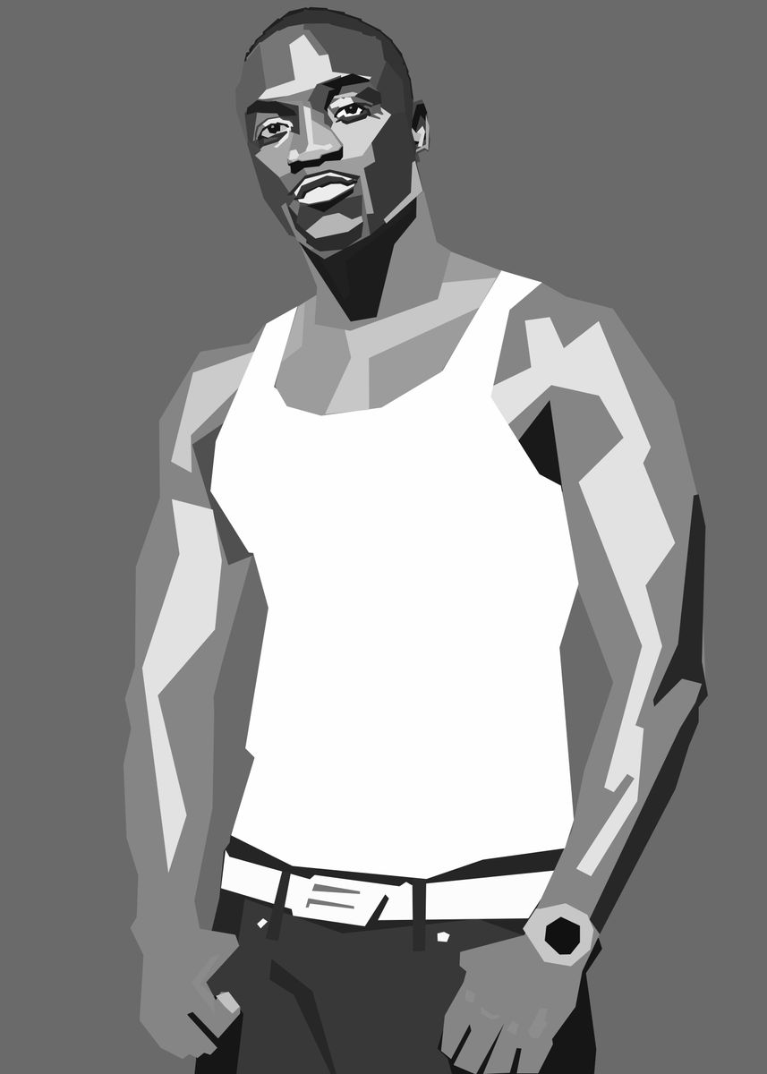'ART AKON RAPPER' Poster by Trisya Art | Displate