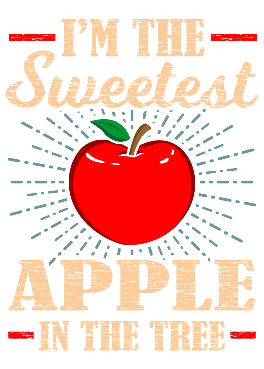 'Apple Fruit Gift Idea' Poster, picture, metal print, paint by Hexor ...