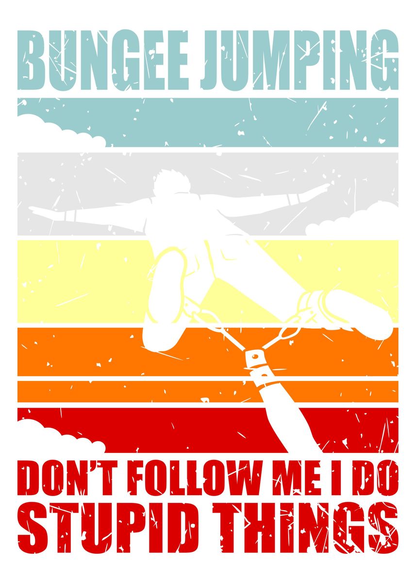 'Bungee Jumping' Poster, picture, metal print, paint by Hexor | Displate