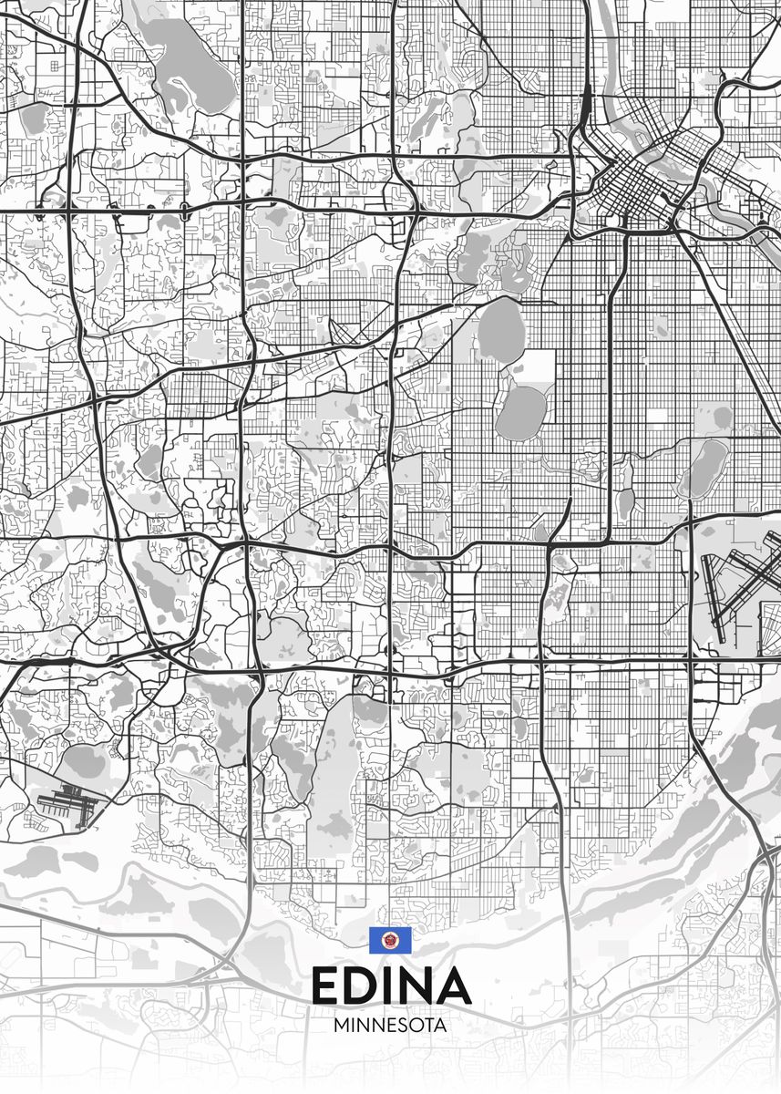 'Edina MN' Poster by IMR Designs | Displate