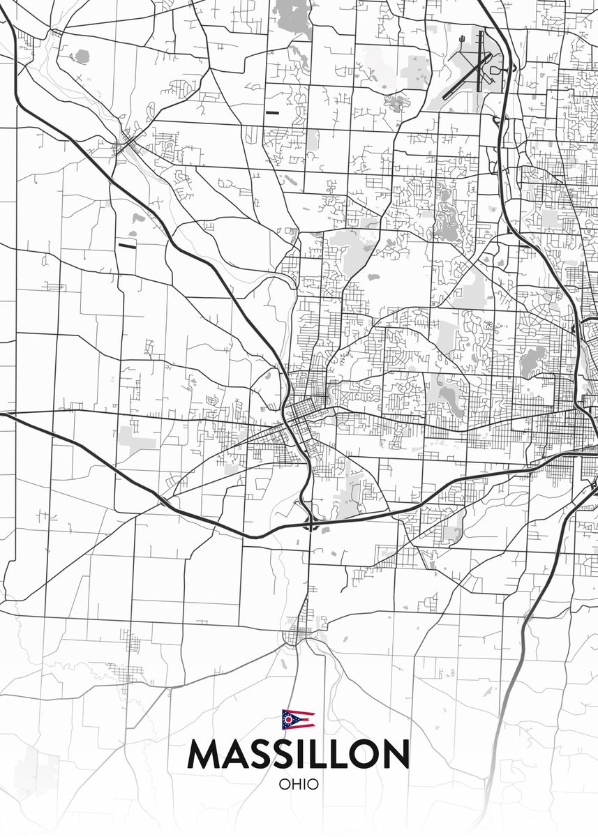 'Massillon OH' Poster, picture, metal print, paint by IMR Designs ...