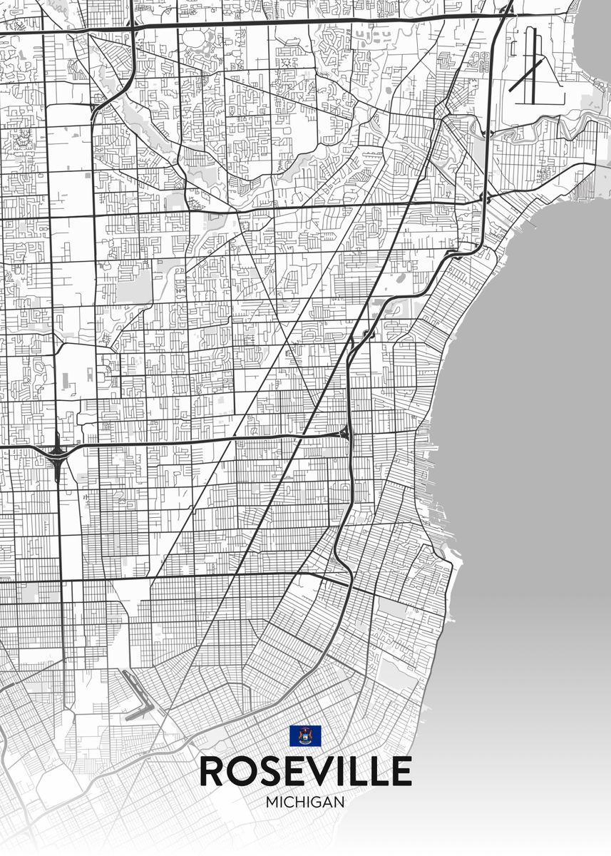 'Roseville MI' Poster, picture, metal print, paint by IMR Designs ...