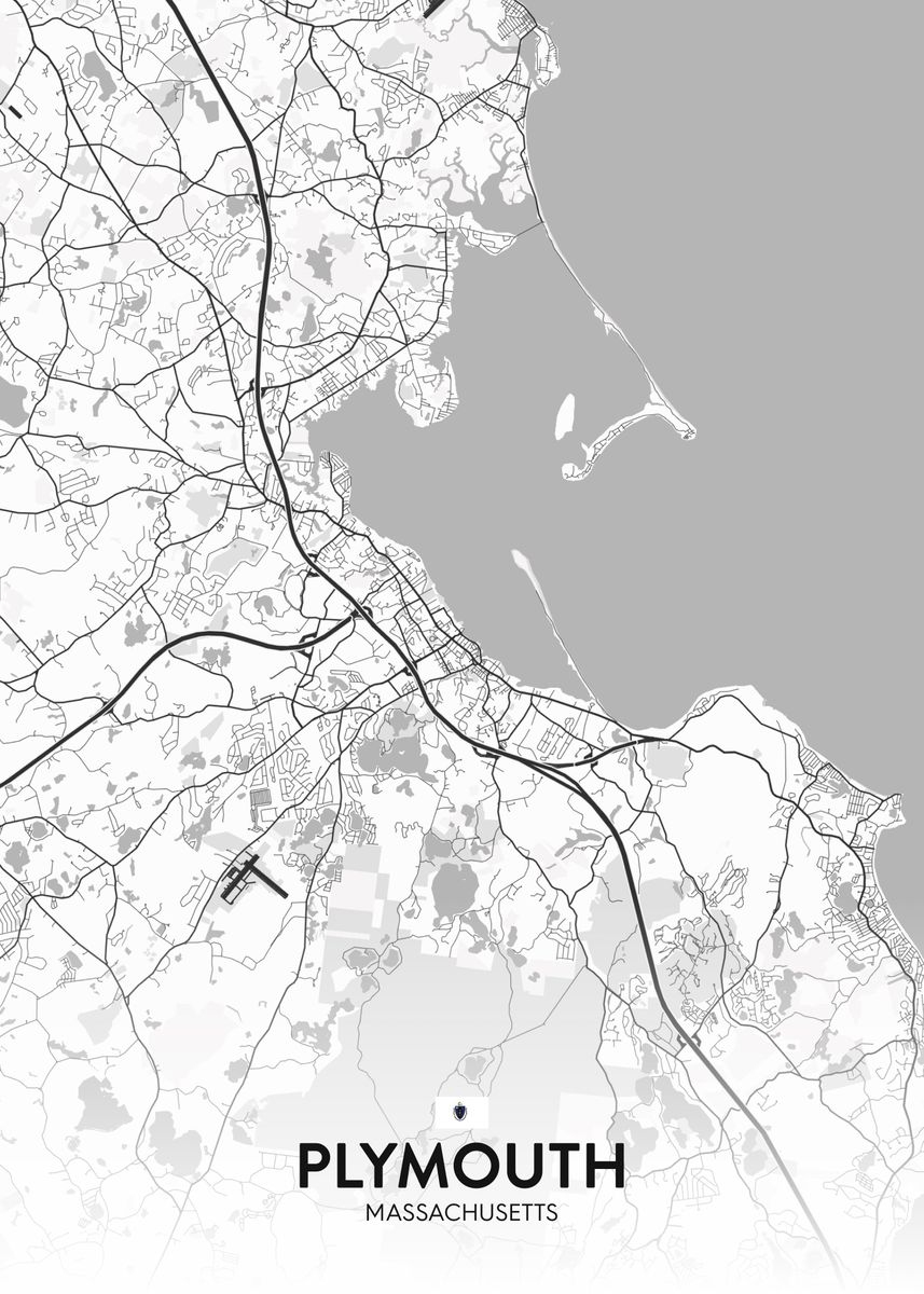 'Plymouth MA' Poster, picture, metal print, paint by IMR Designs | Displate