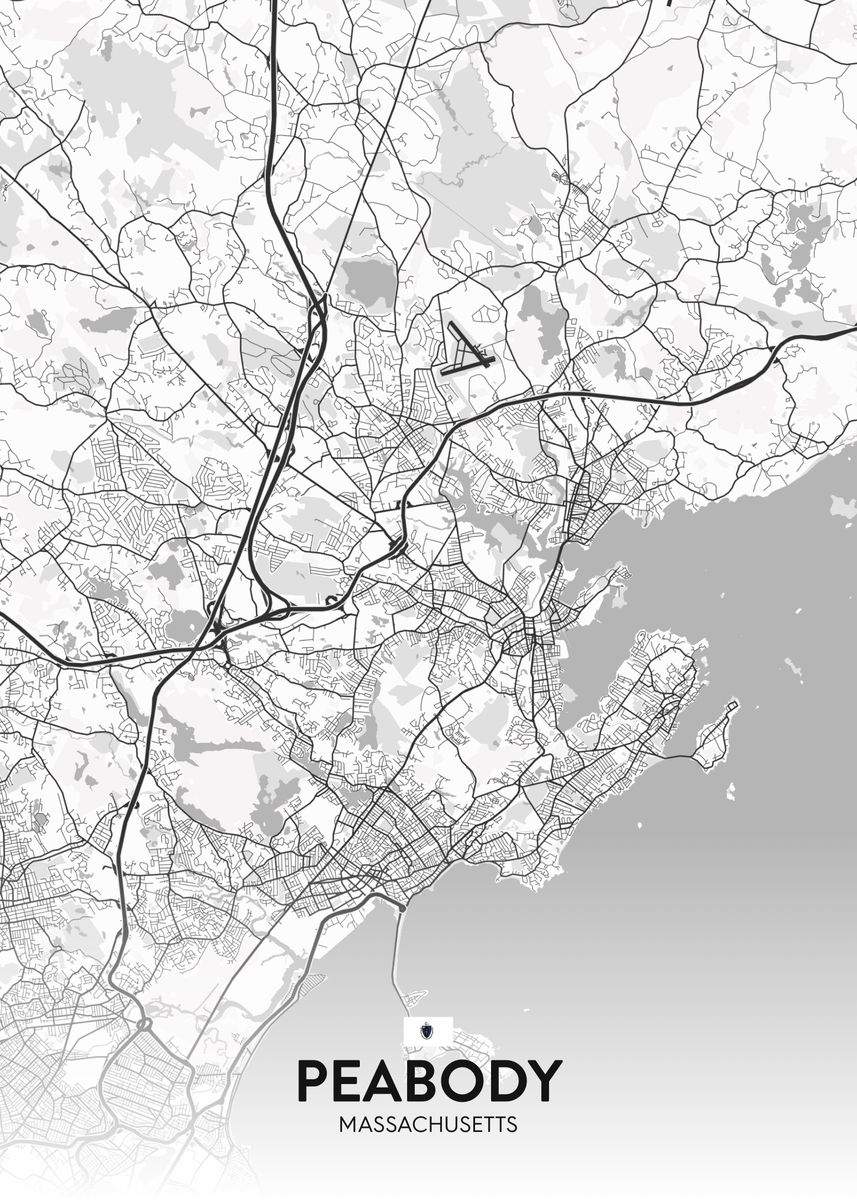 'Peabody MA' Poster, picture, metal print, paint by IMR Designs | Displate