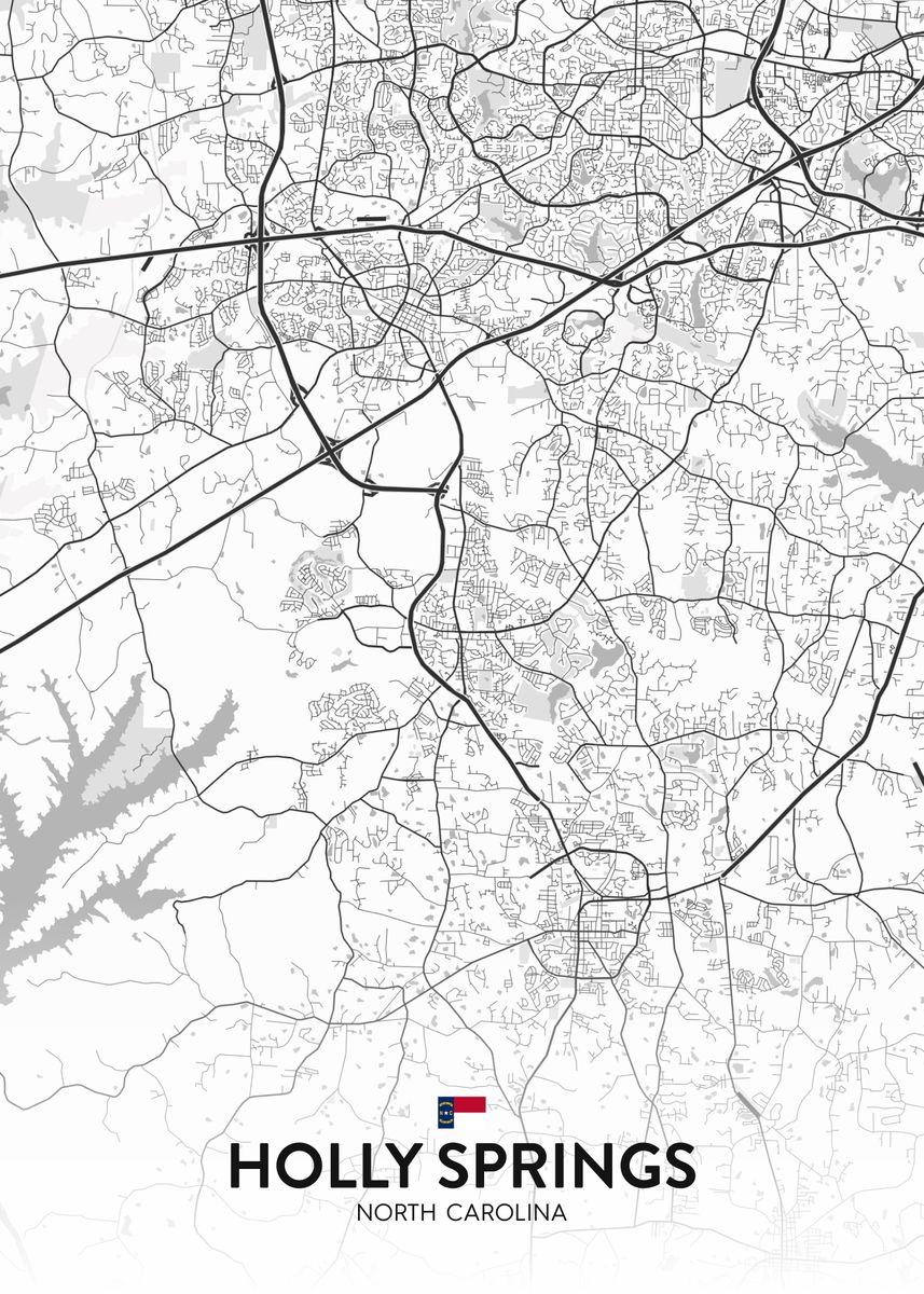 'Holly Springs NC' Poster by IMR Designs | Displate