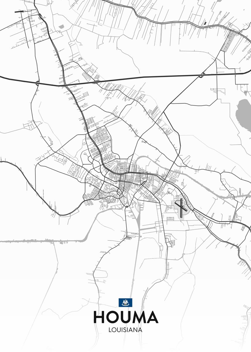 'Houma LA' Poster, picture, metal print, paint by IMR Designs | Displate