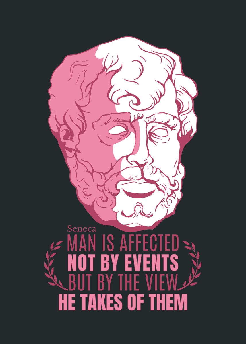 'SENECA QUOTE' Poster, picture, metal print, paint by StonerPlates ...