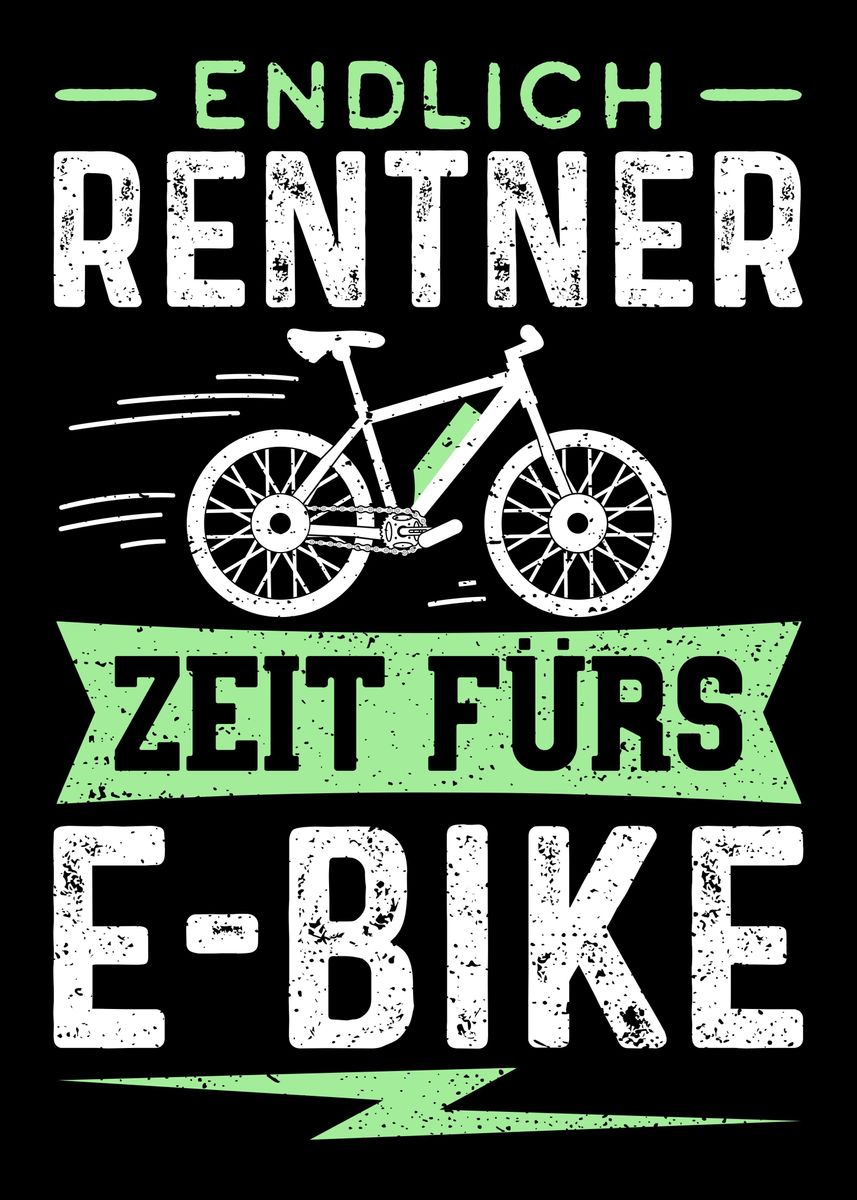 'Endlich Rentner Zeit Frs ' Poster, picture, metal print, paint by ...