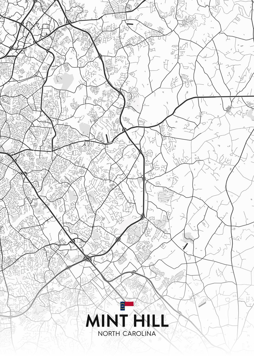 'Mint Hill NC' Poster, picture, metal print, paint by IMR Designs ...