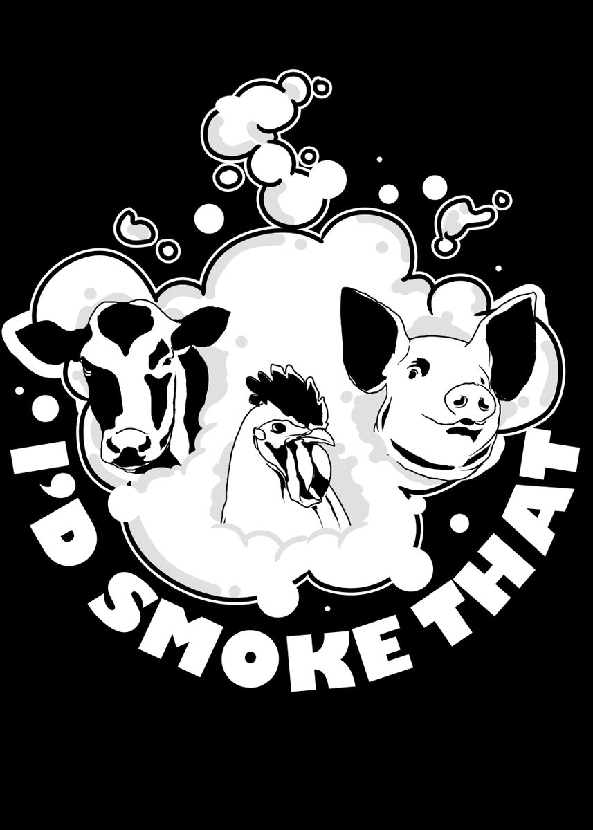 'Id Smoke That BBQ Smoker' Poster by MzumO | Displate