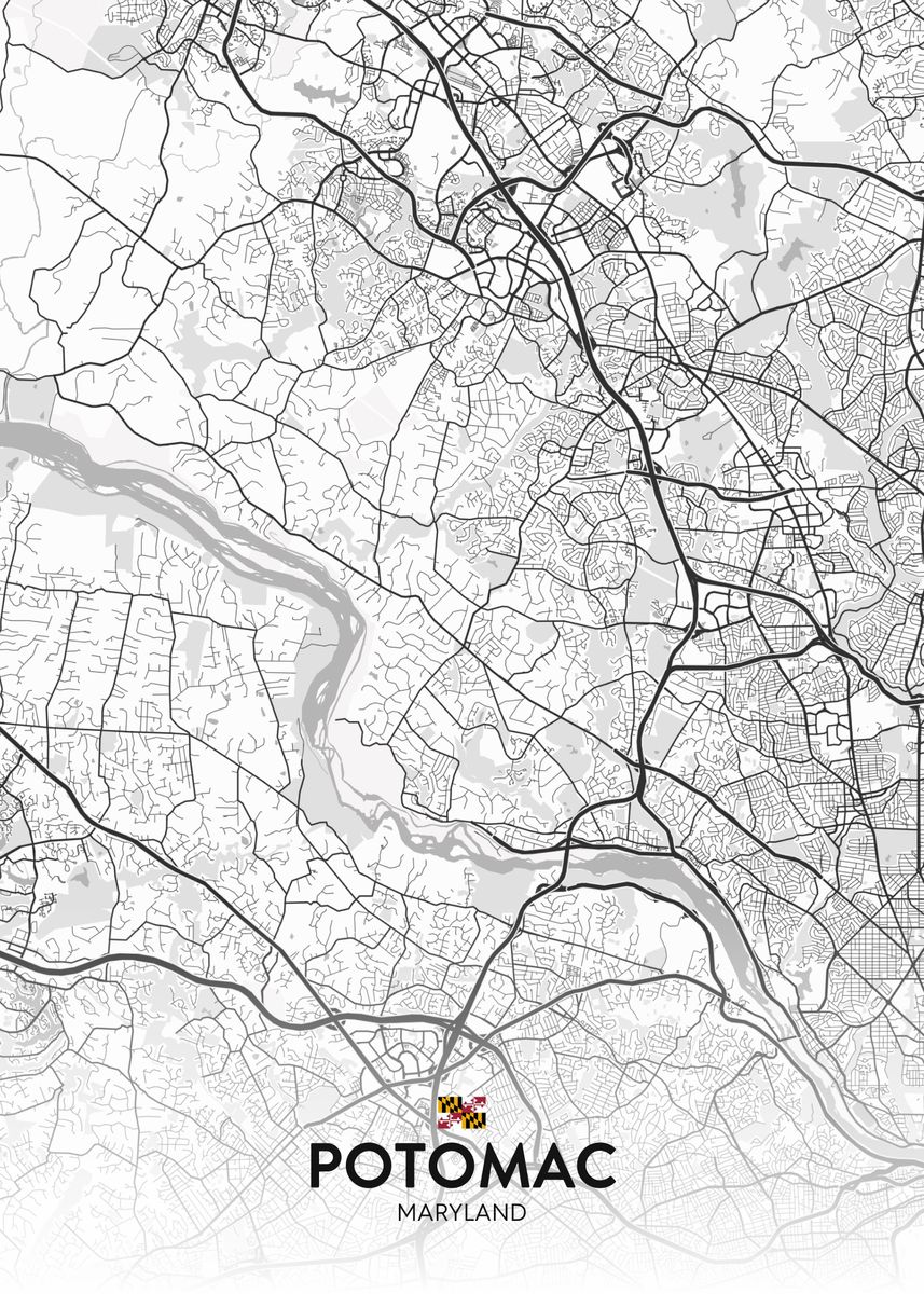 'Potomac MD' Poster by IMR Designs | Displate